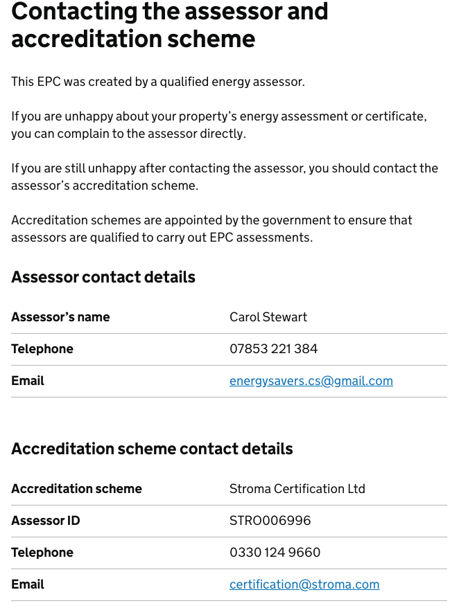 EPC Energy Performance Certificates
